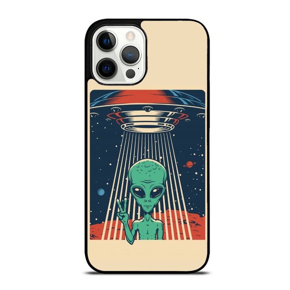 Accessories | Alien Spaceship Peace Poster Iphone Case | Poshmark